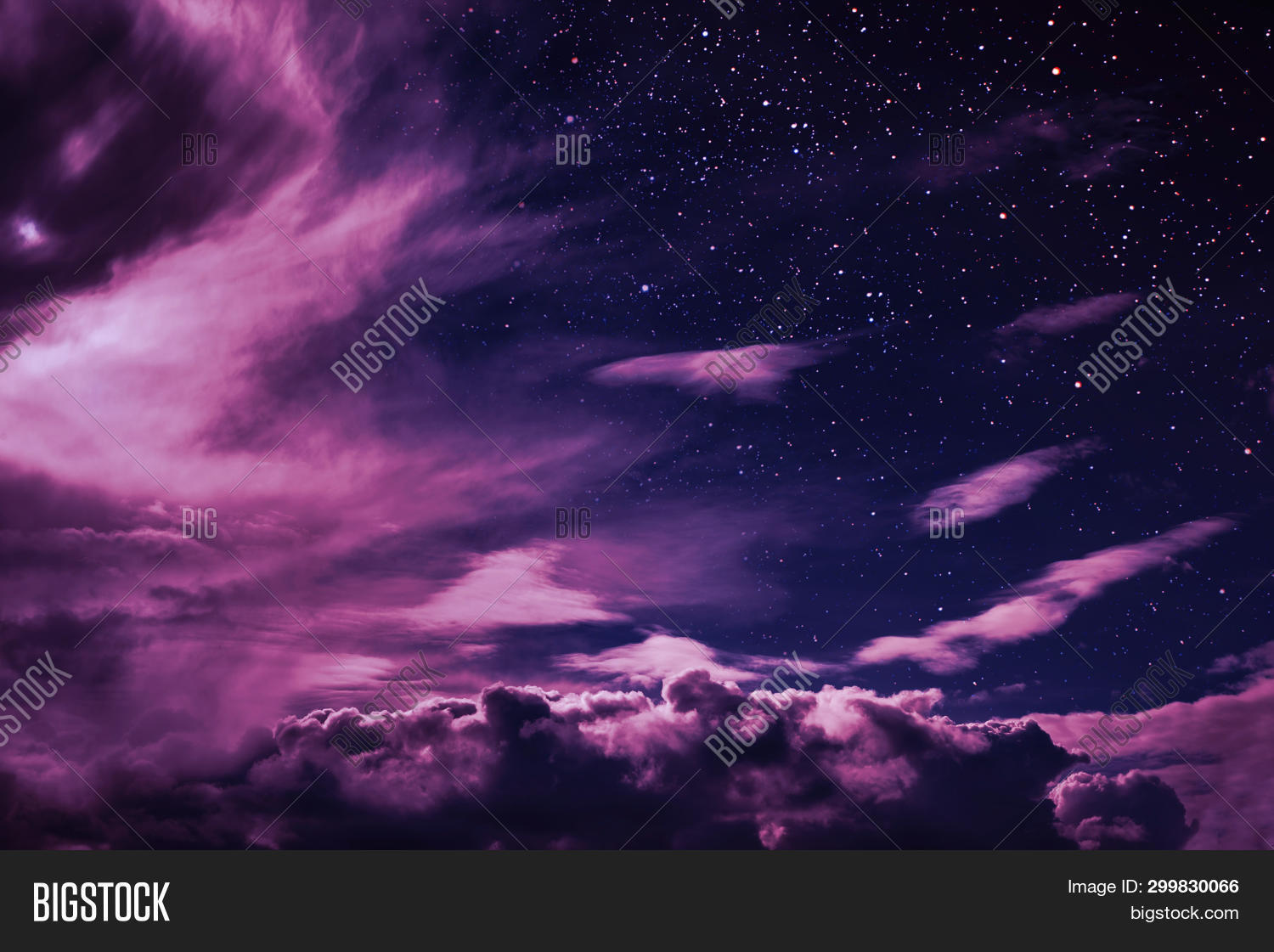 Colorful Night Sky Background