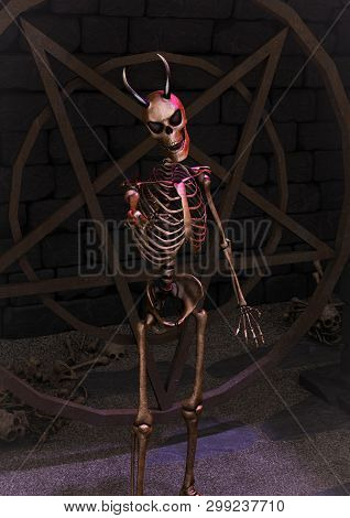 Portrait Creepy Horned Image & Photo (Free Trial) | Bigstock