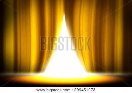 Yellow Curtain Stage Image & Photo (Free Trial) | Bigstock
