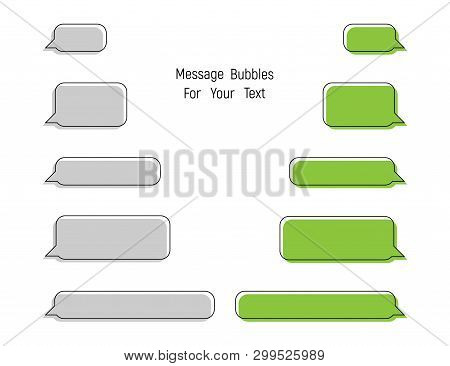 Messages Bubbles Your Vector & Photo (Free Trial) | Bigstock