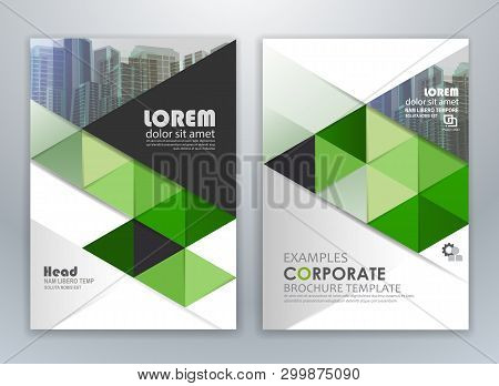 Modern Green Brochure Vector & Photo (Free Trial) | Bigstock