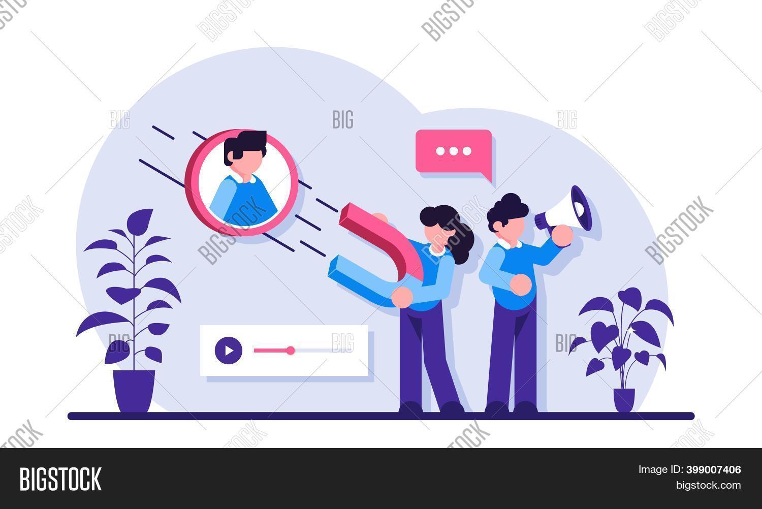 Find Leads Flat Image & Photo (Free Trial) | Bigstock