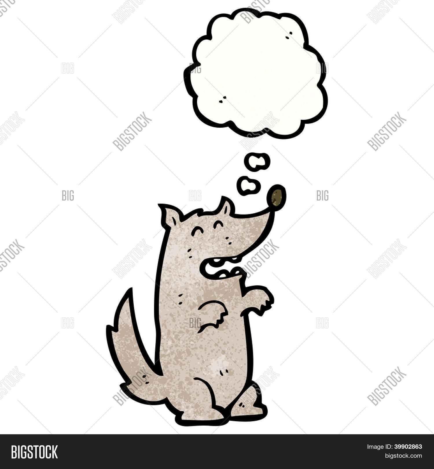 Laughing Wolf Cartoon Vector & Photo (Free Trial) | Bigstock