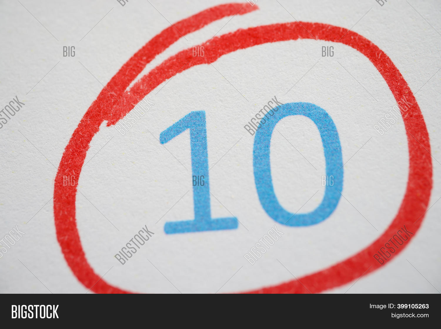 Number Ten Circled Red Image & Photo (Free Trial) | Bigstock