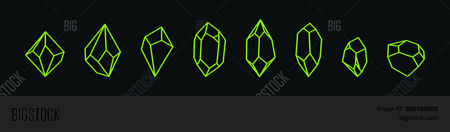 Set Quartz Sketch Vector & Photo (Free Trial) | Bigstock
