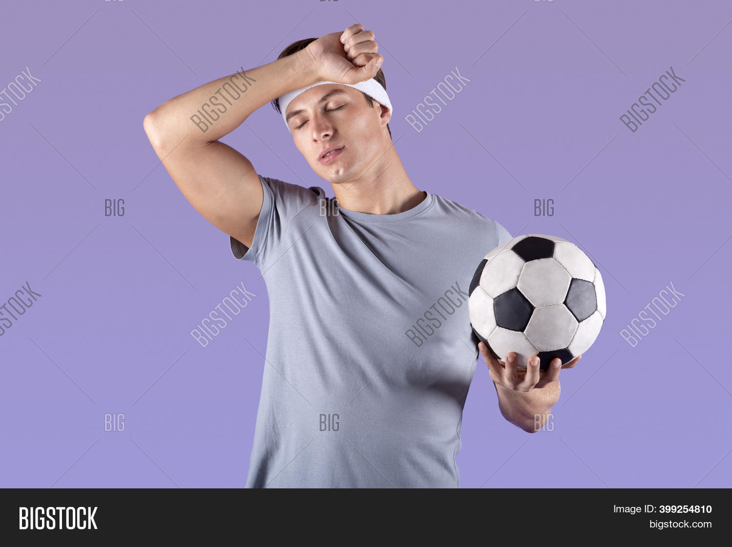 Tired Football Player
