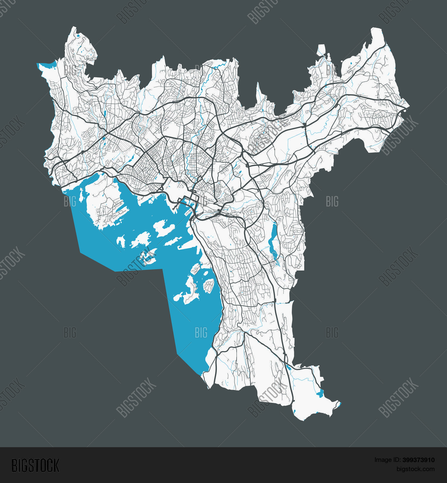 Oslo Map. Detailed Vector & Photo (Free Trial) | Bigstock