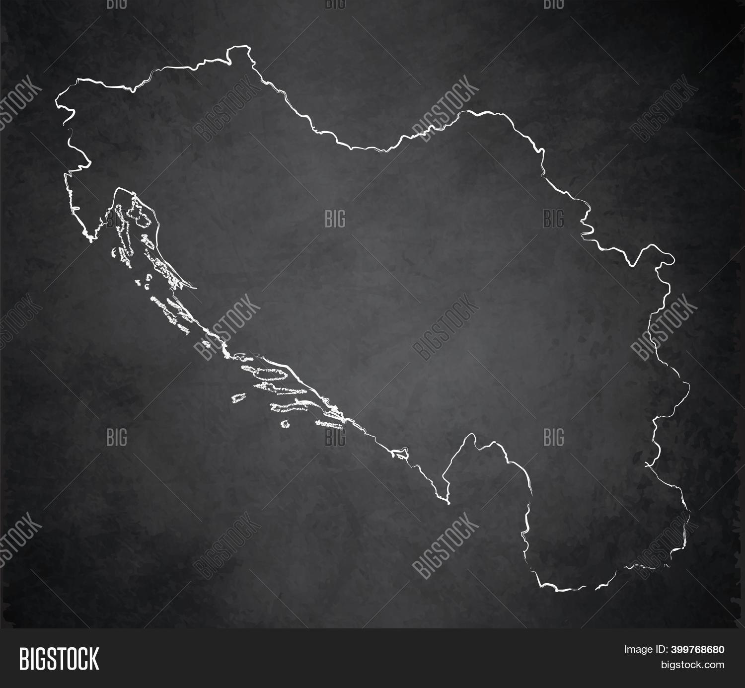 Yugoslavia Map Card Image & Photo (Free Trial) | Bigstock