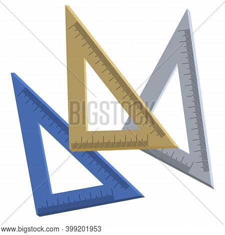Set Rulers Drawing. Vector & Photo (Free Trial) | Bigstock
