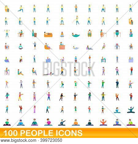 100 People Icons Set Vector & Photo (Free Trial) | Bigstock
