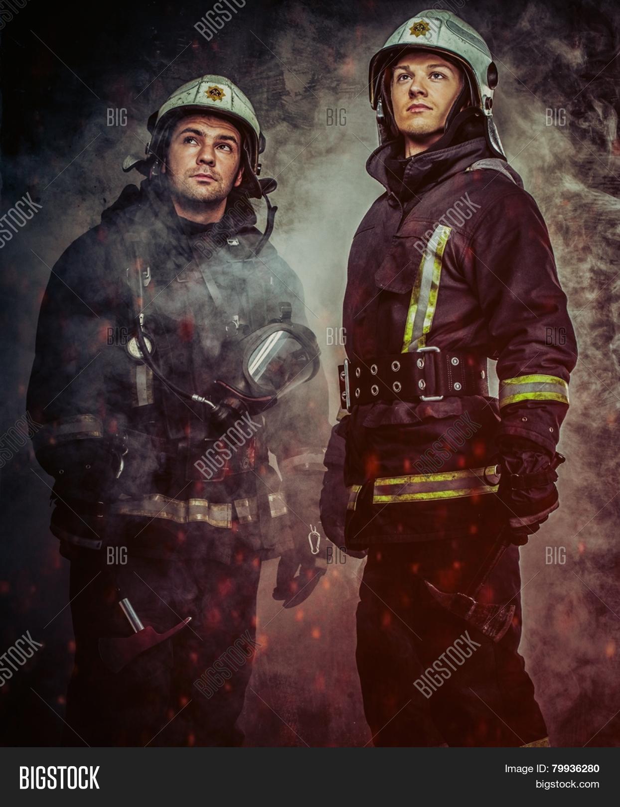 Two Firefighters Image & Photo (Free Trial) | Bigstock