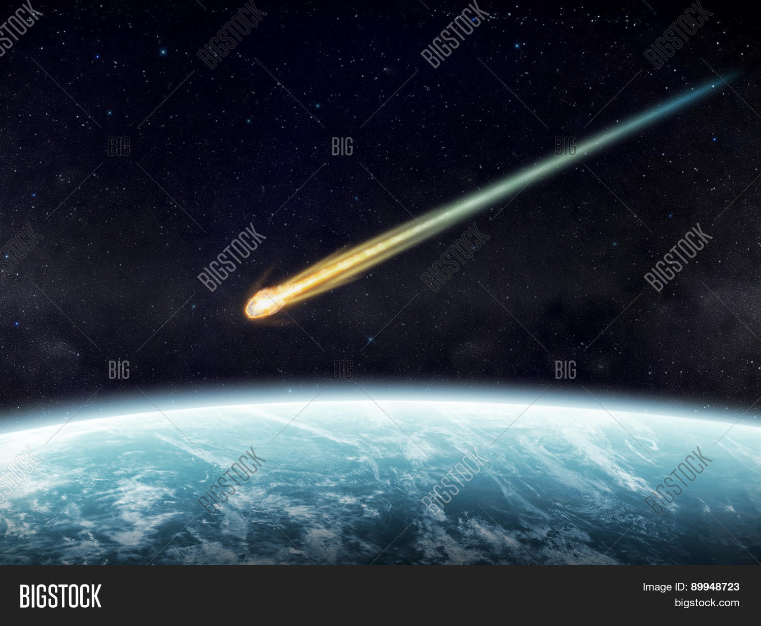 Meteorite Impact On Image & Photo (Free Trial) | Bigstock