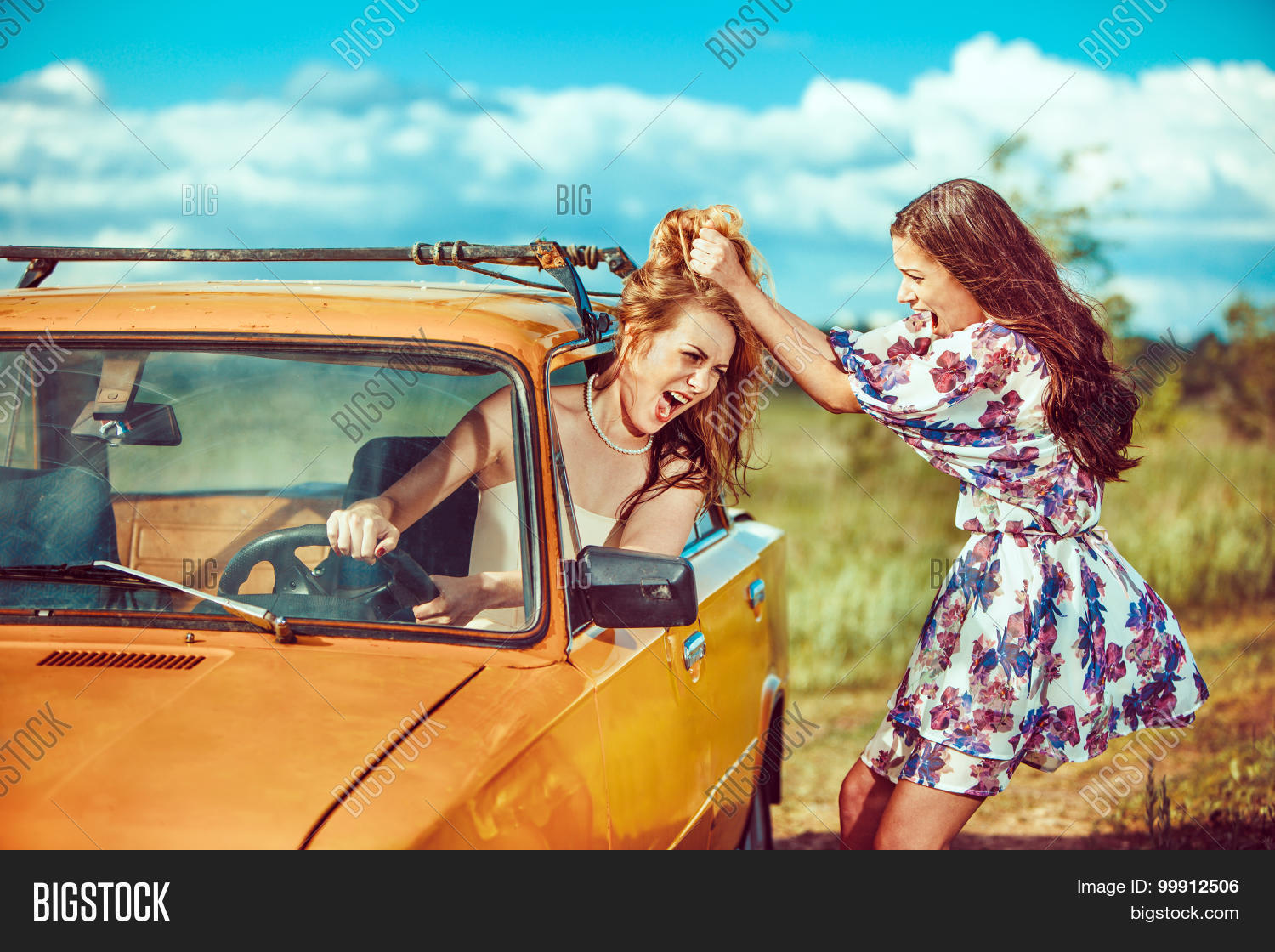 One Woman Trying Pull Image & Photo (Free Trial) | Bigstock