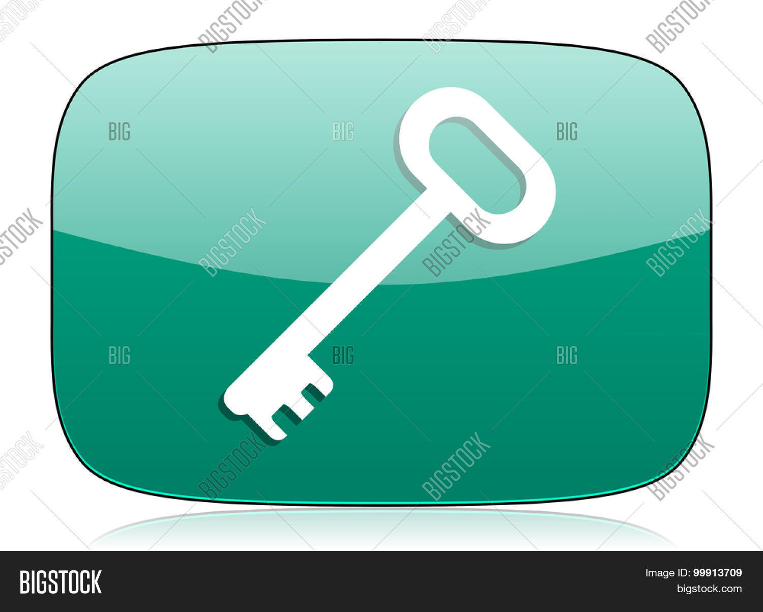 Key Green Icon Secure Image & Photo (Free Trial) | Bigstock
