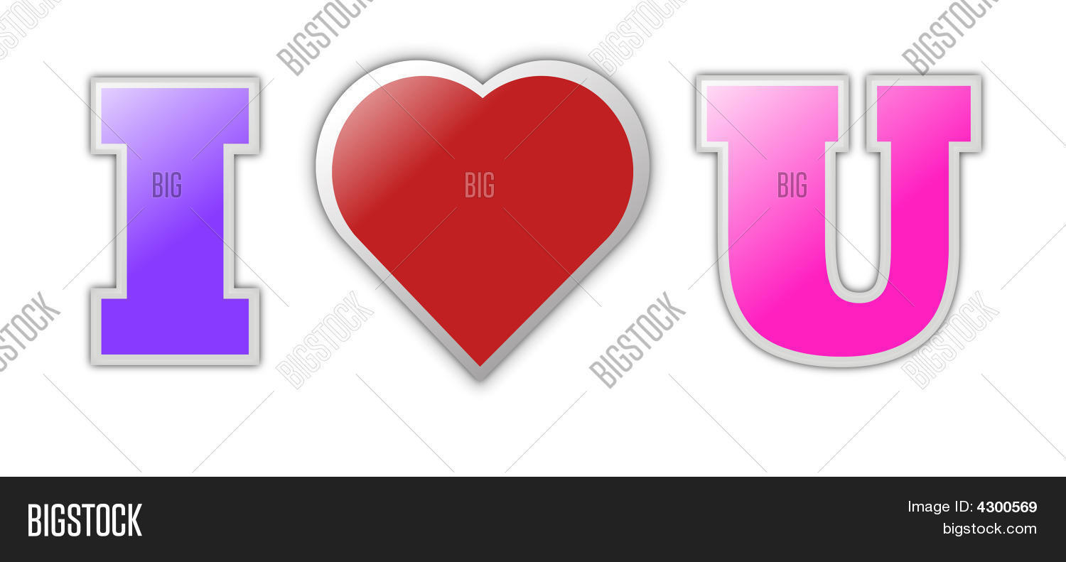 Colorful I Love You Text With Heart Symbol Stock Photo & Stock Images ...