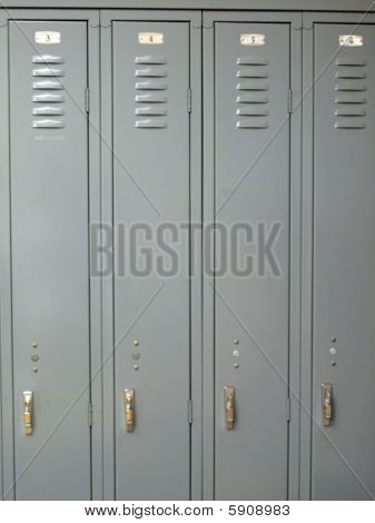 Gray Lockers Image & Photo | Bigstock