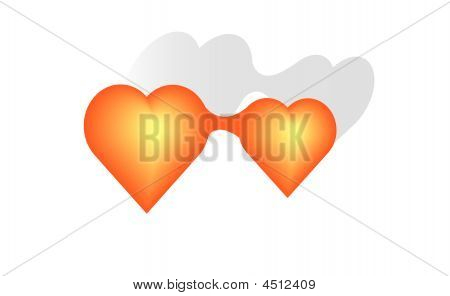 Two Combined Hearts Image & Photo | Bigstock