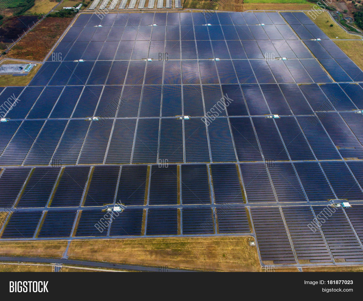 Aerial View Solar Farm , Solar Panels Stock Photo & Stock Images | Bigstock