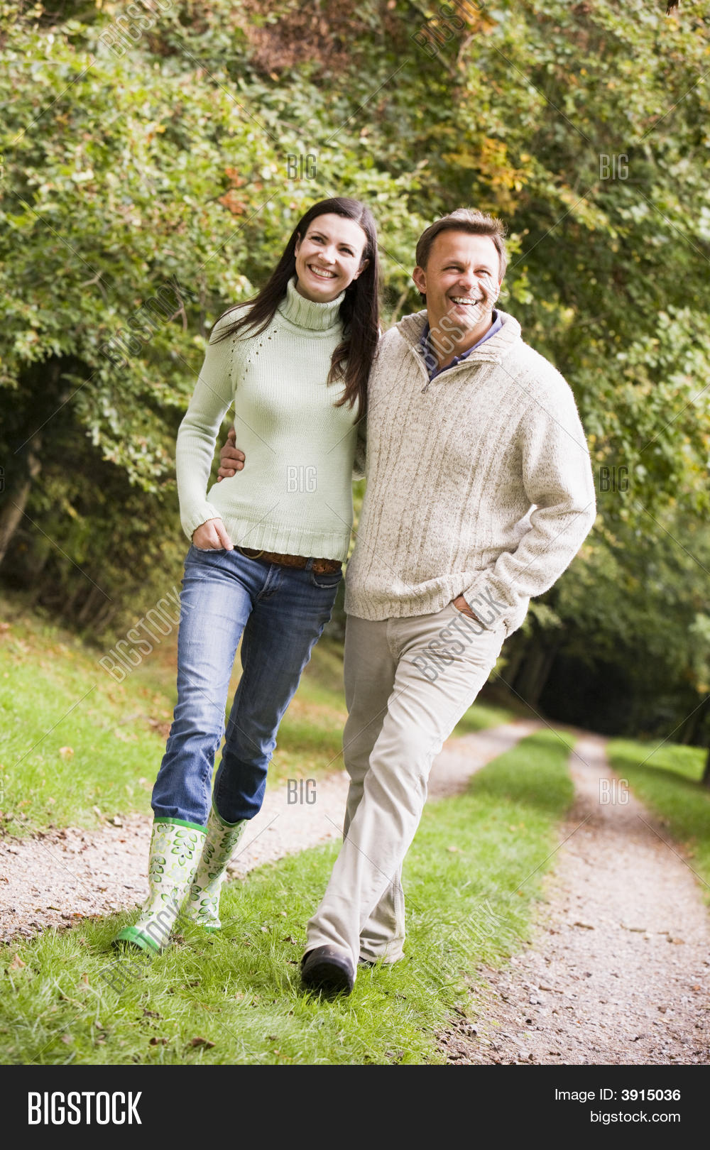 Couple On Walk Together Stock Photo & Stock Images | Bigstock