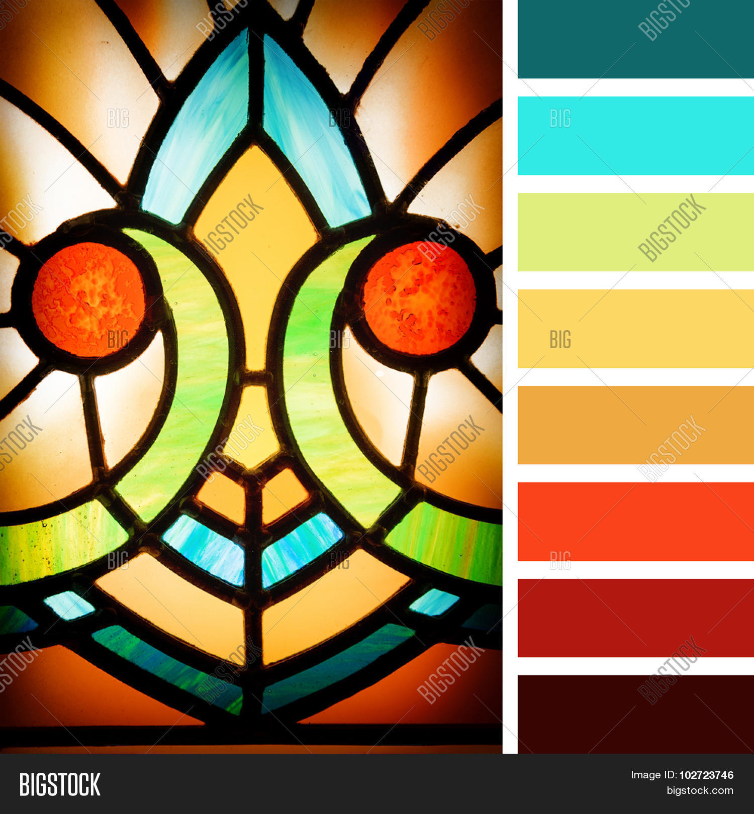 Top 10 stained glass colour palette ideas and inspiration