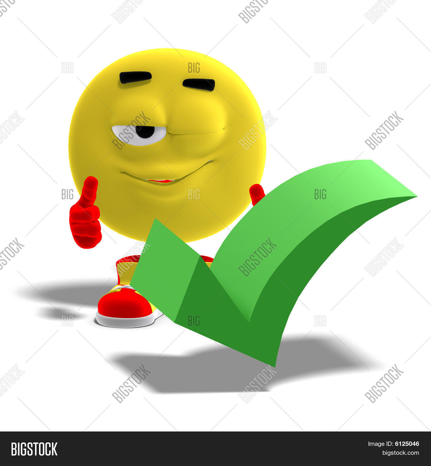 Cool Funny Emoticon Says Yes Image & Photo | Bigstock