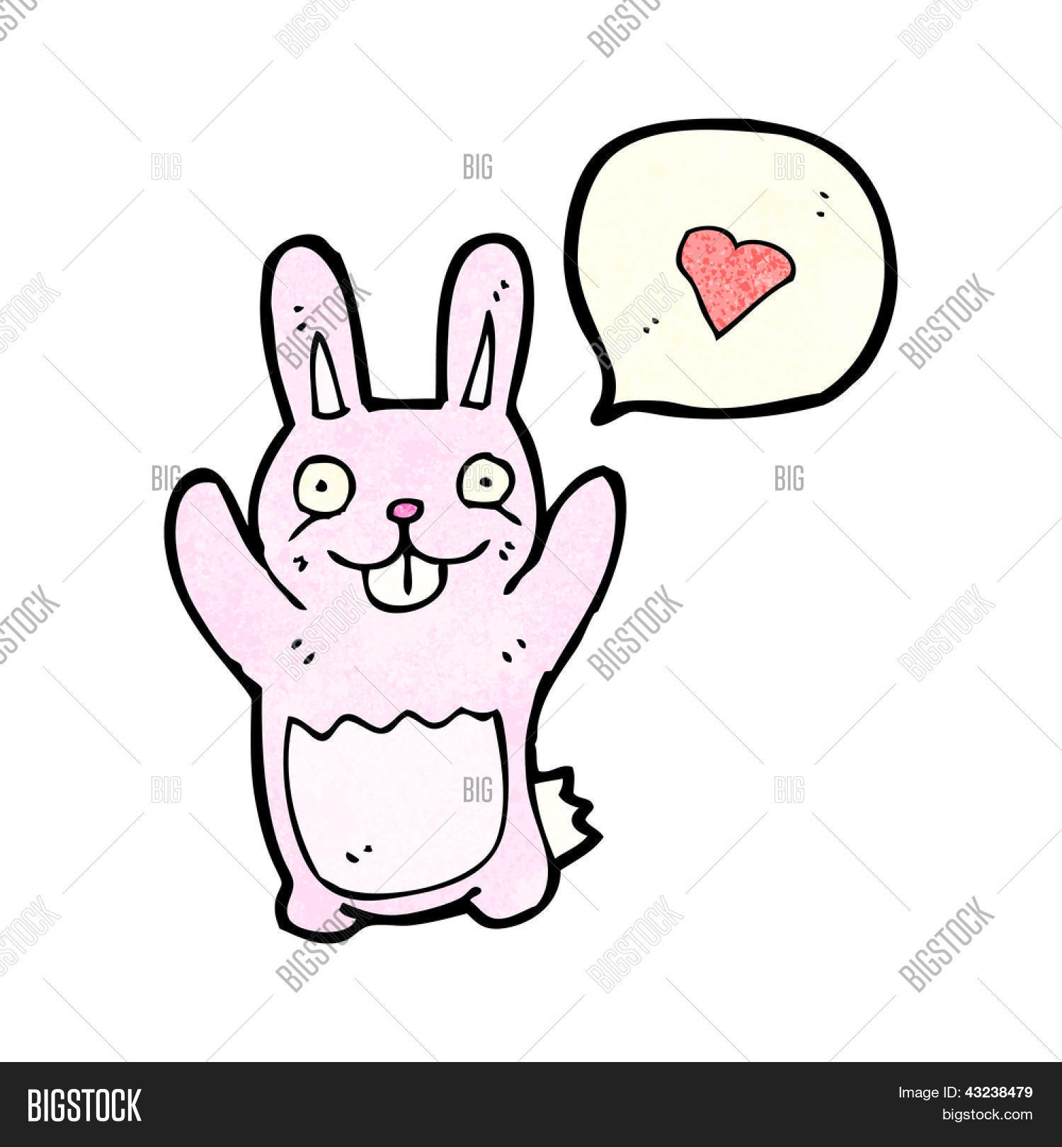 Crazy Rabbit Cartoon Image & Photo | Bigstock