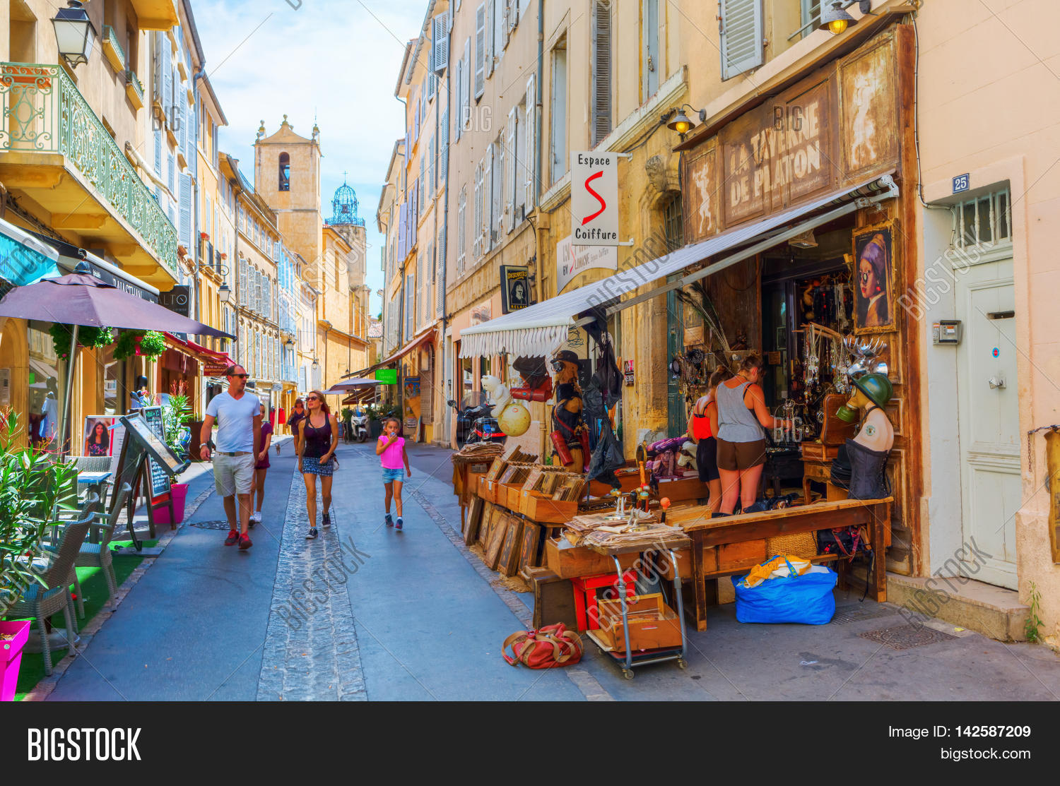 Old Town Aix En Provence, France Image & Photo | Bigstock