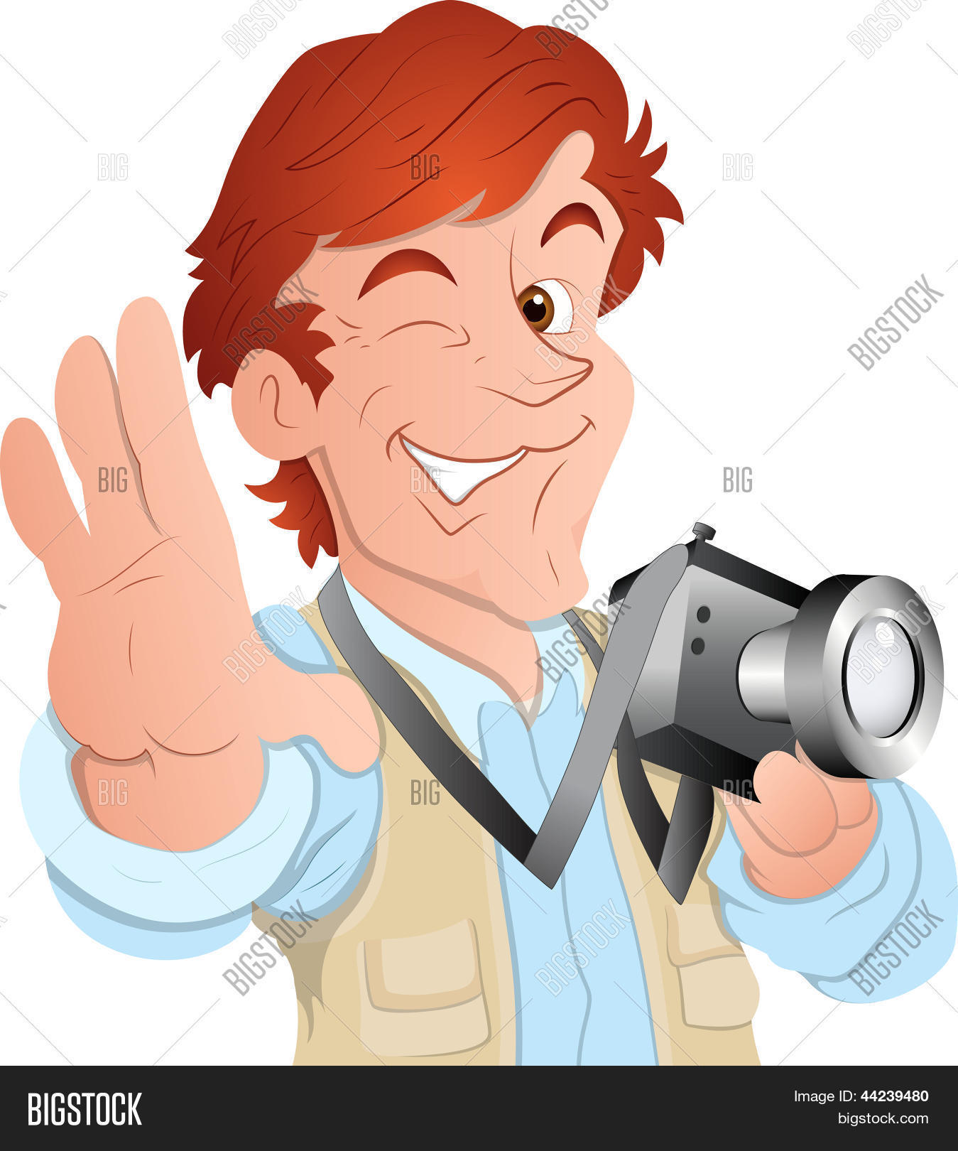 Male Cartoon Photographer Stock Vector & Stock Photos | Bigstock