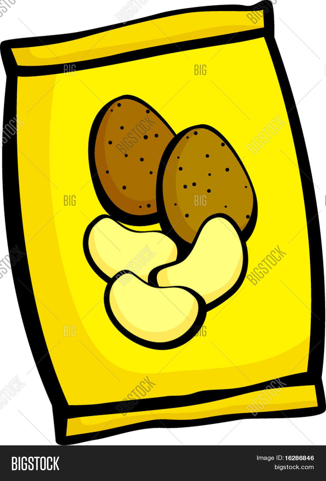 Potato Chips Bag Vector & Photo | Bigstock