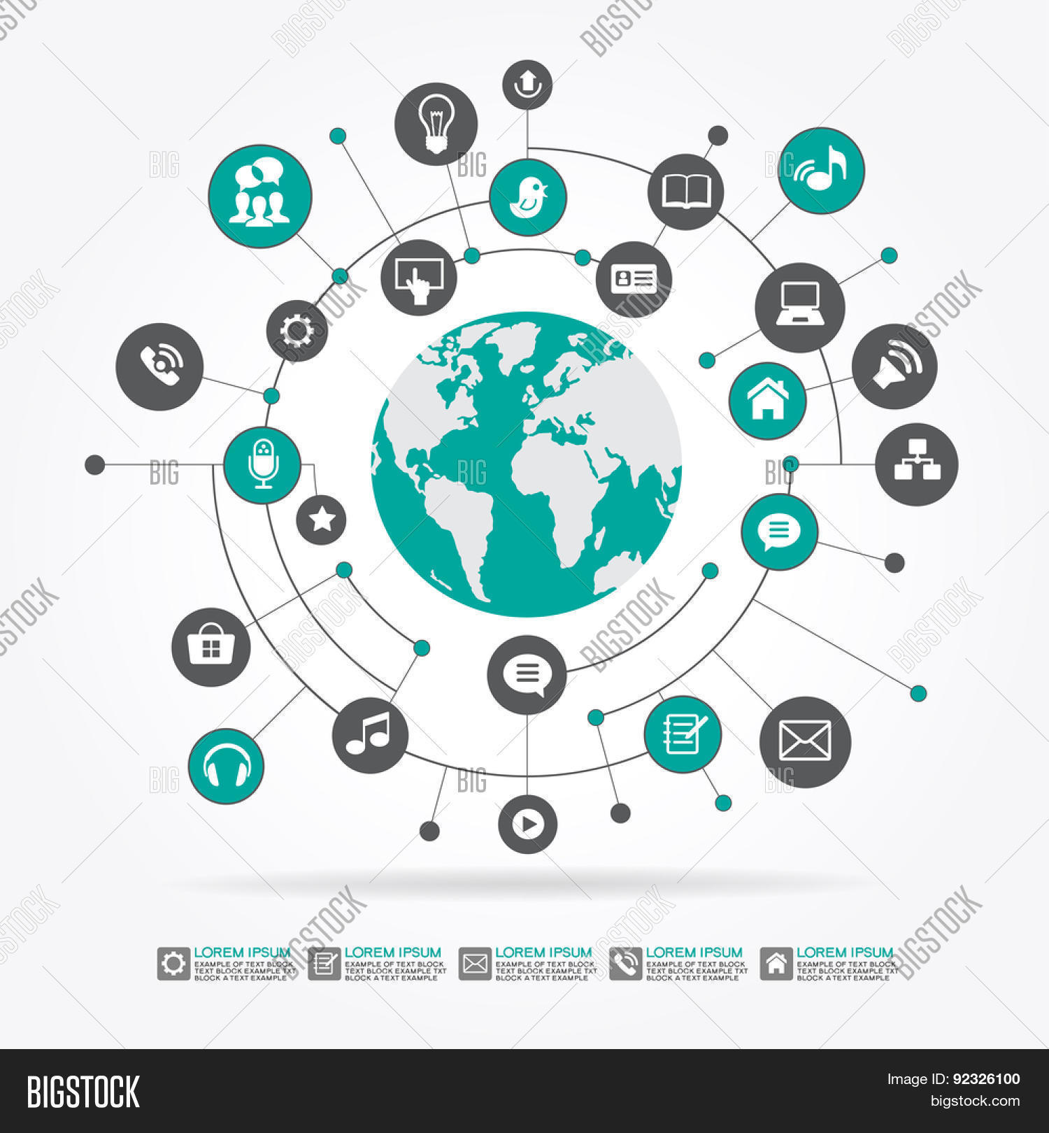 Abstract Computer Network Vector & Photo | Bigstock