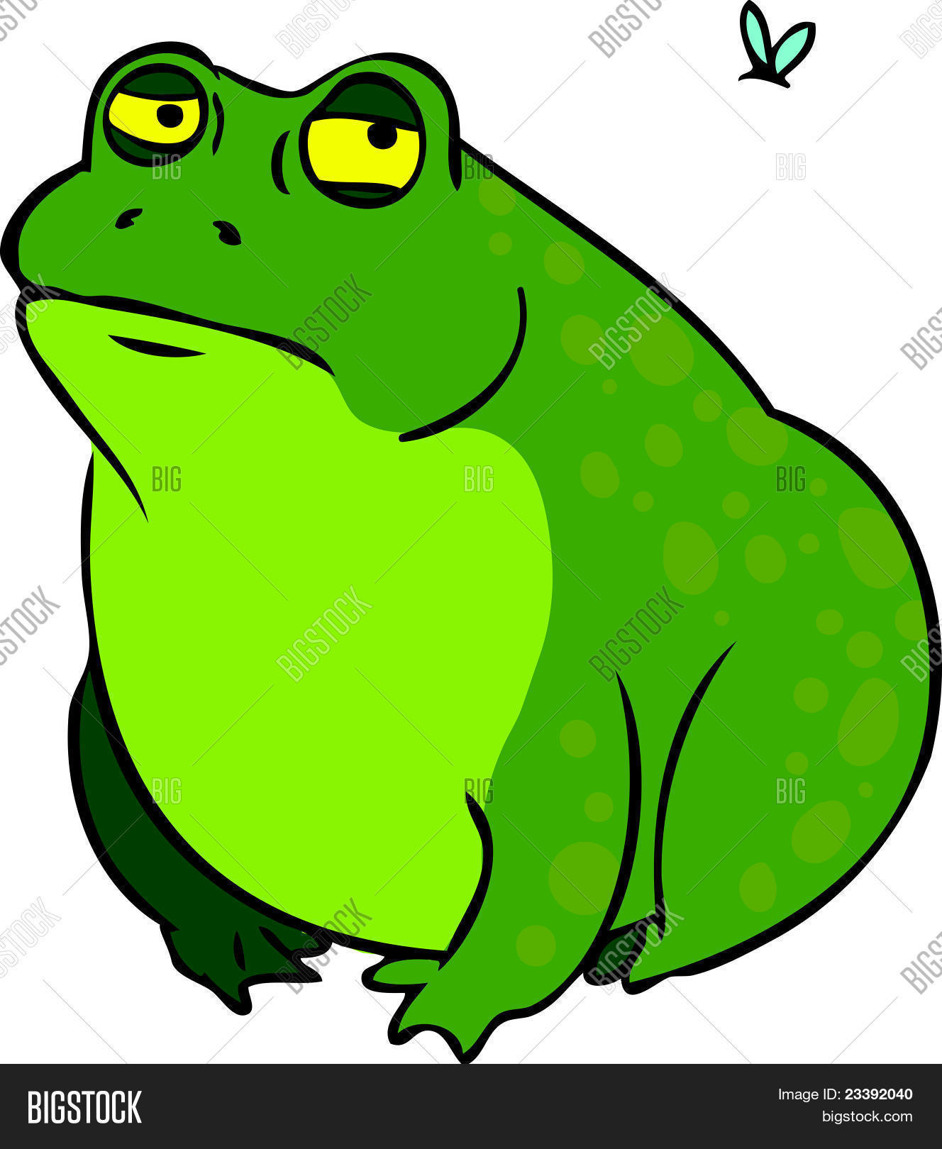 Grumpy fat frog cartoon character Stock Vector & Stock Photos | Bigstock
