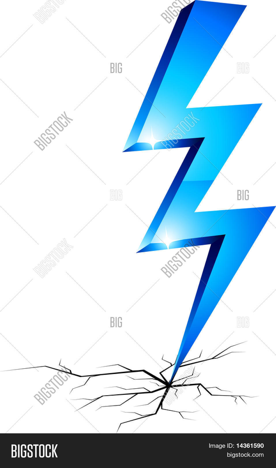 Vectores y fotos en stock de Símbolo de rayo azul. Ilustración del ...