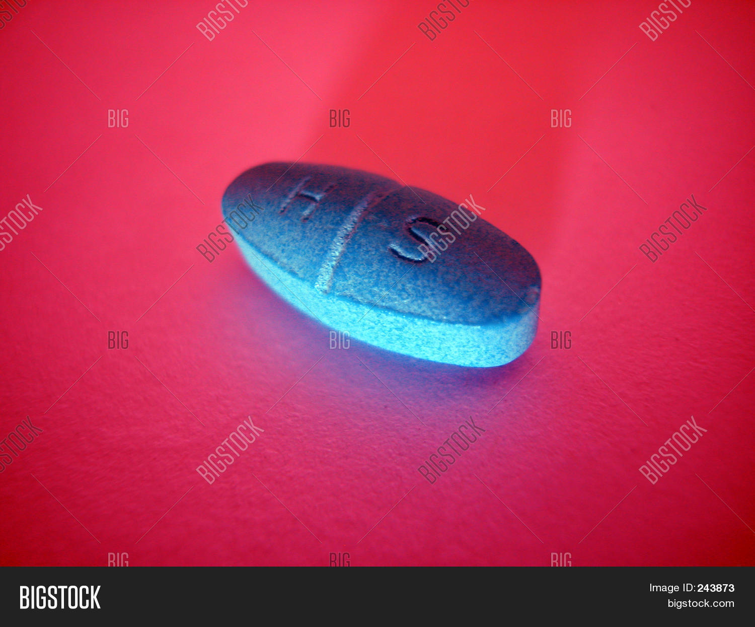 Hs Blue Pill Image & Photo | Bigstock