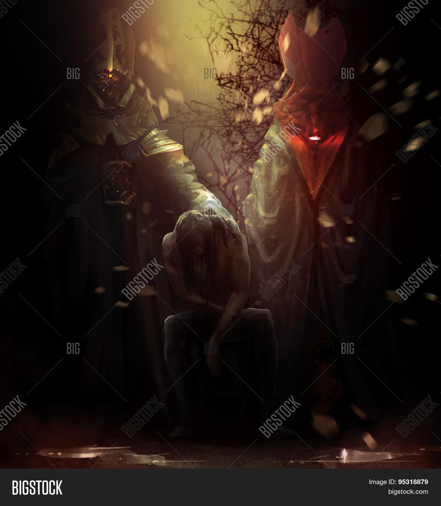 Possessed man with demons. Stock Photo & Stock Images | Bigstock