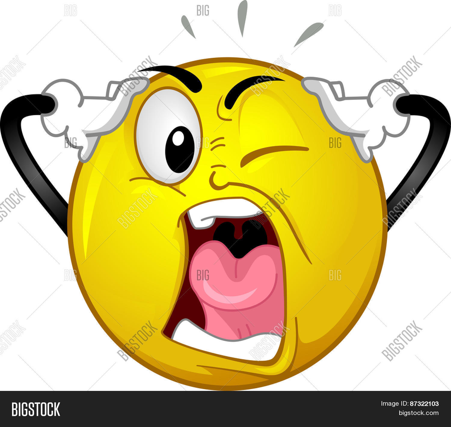 Mascot Illustration Exasperated Vector & Photo | Bigstock