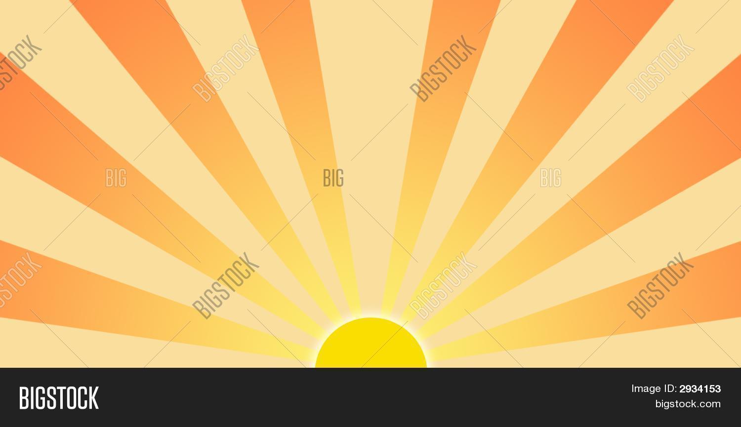 Setting Sun Graphic Clip Art Stock Photo & Stock Images | Bigstock