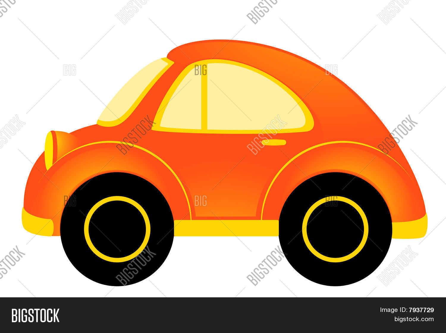 Cartoon Little Car Image & Photo | Bigstock