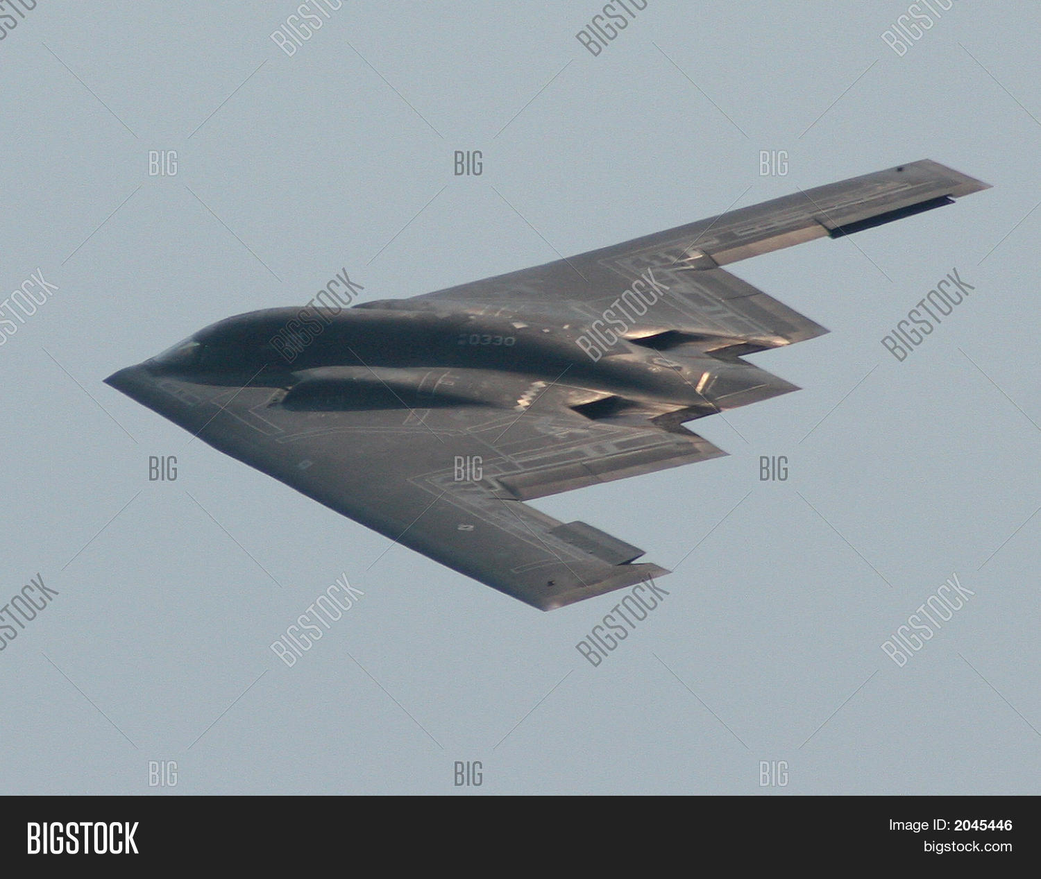 Us Air Force B-2 Spirit Stealth Bomber ï¿½ Top View Stock Photo & Stock ...