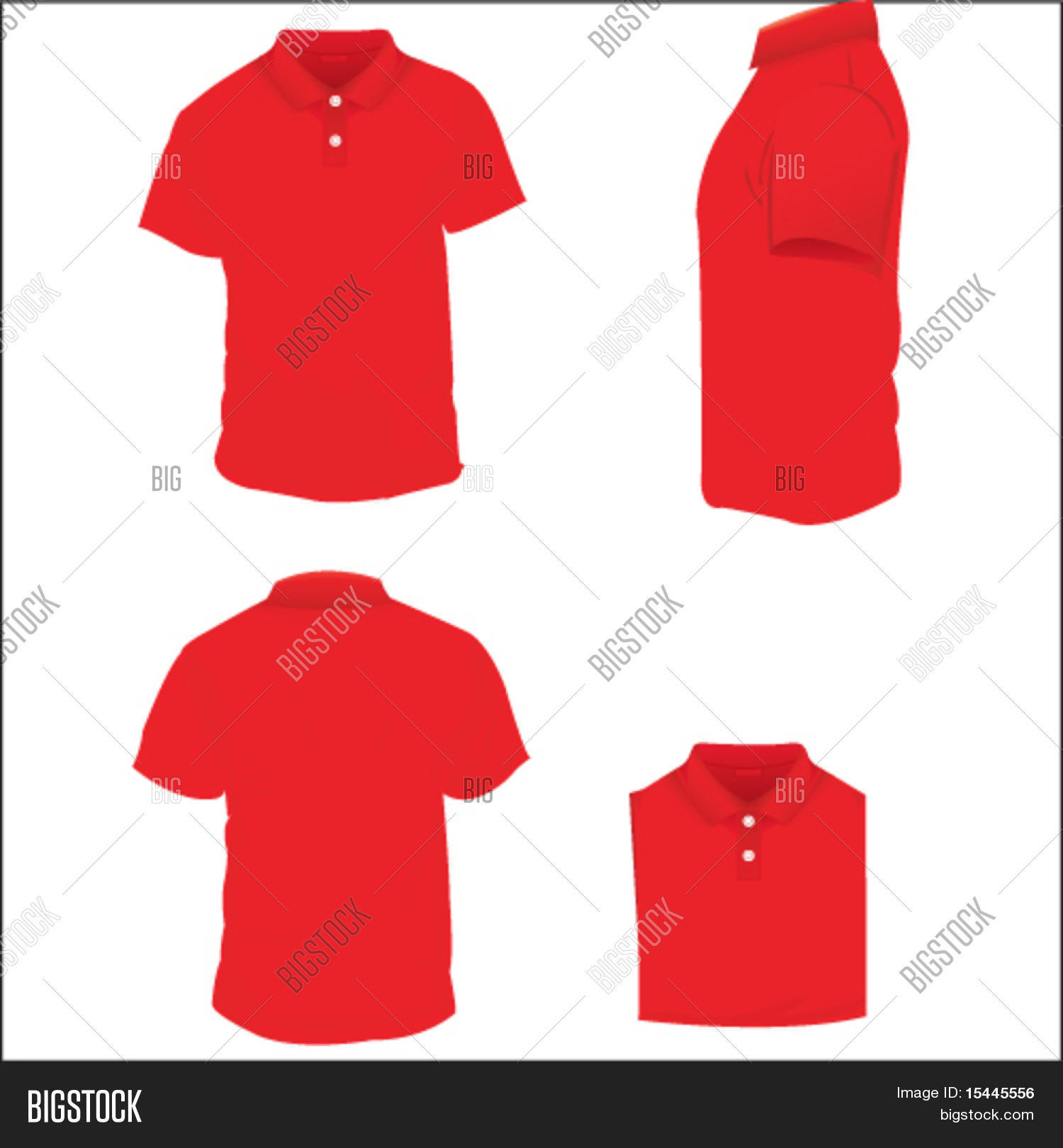 Red Polo T Shirt Vector & Photo | Bigstock