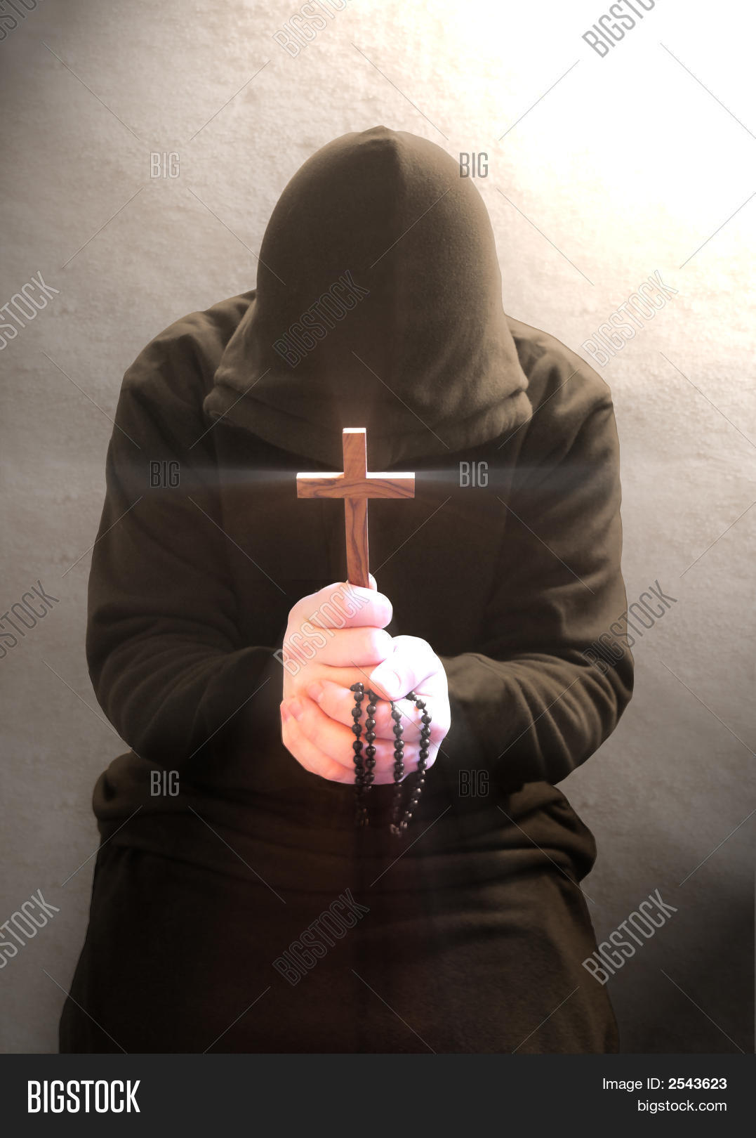 A Praying Christian Monk Stock Photo & Stock Images | Bigstock