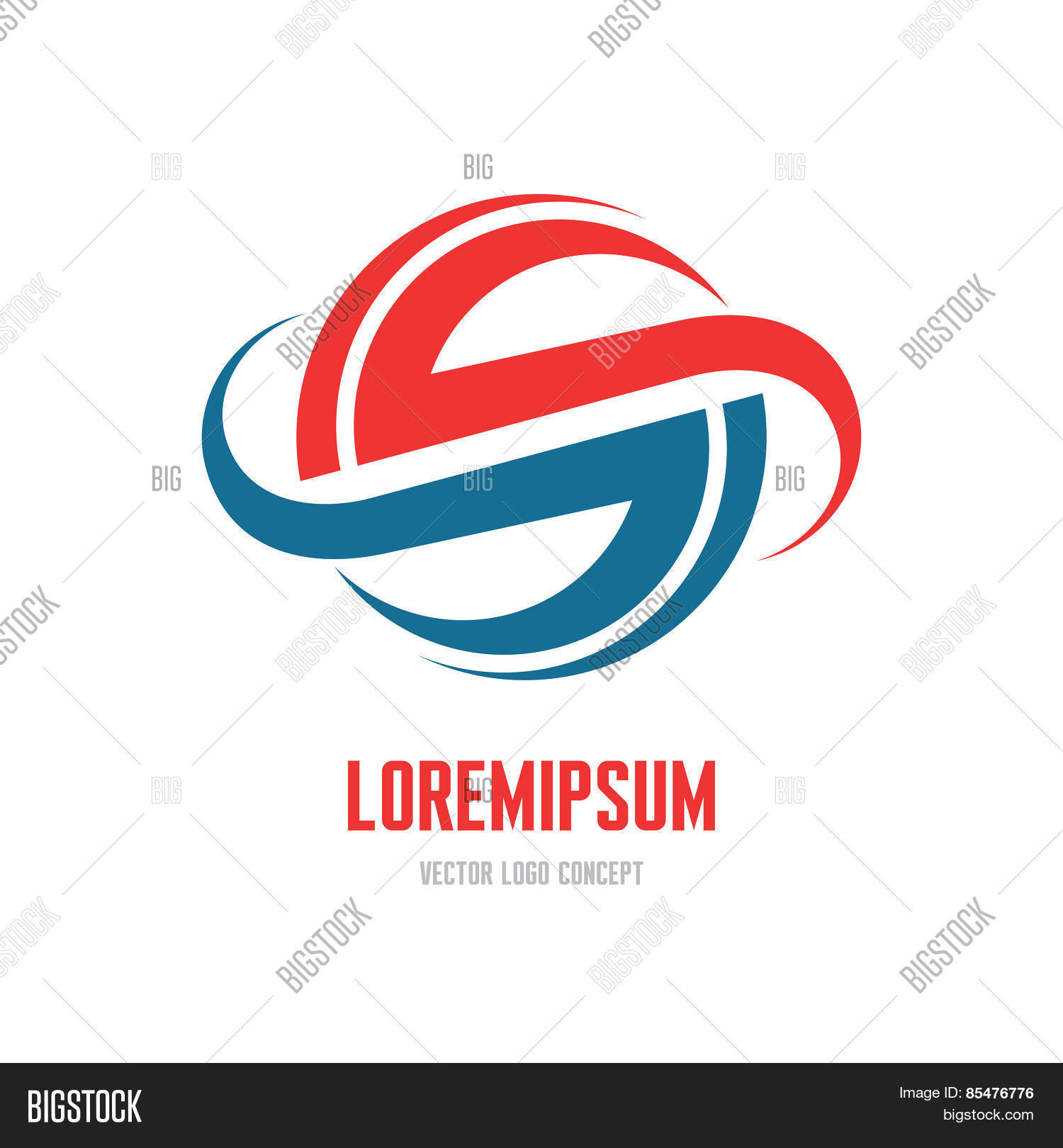 Lorem ipsum - abstract vector logo concept illustration. Abstract ...