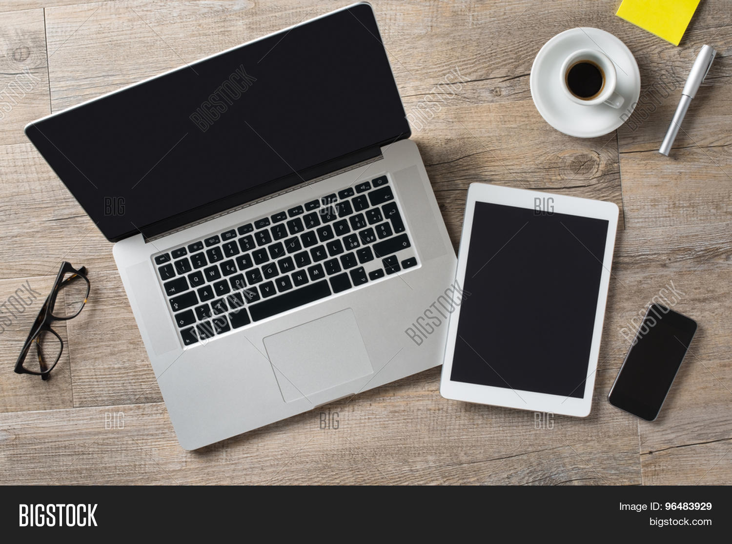 Closeup Shot Laptop Digitaltablet Image & Photo | Bigstock