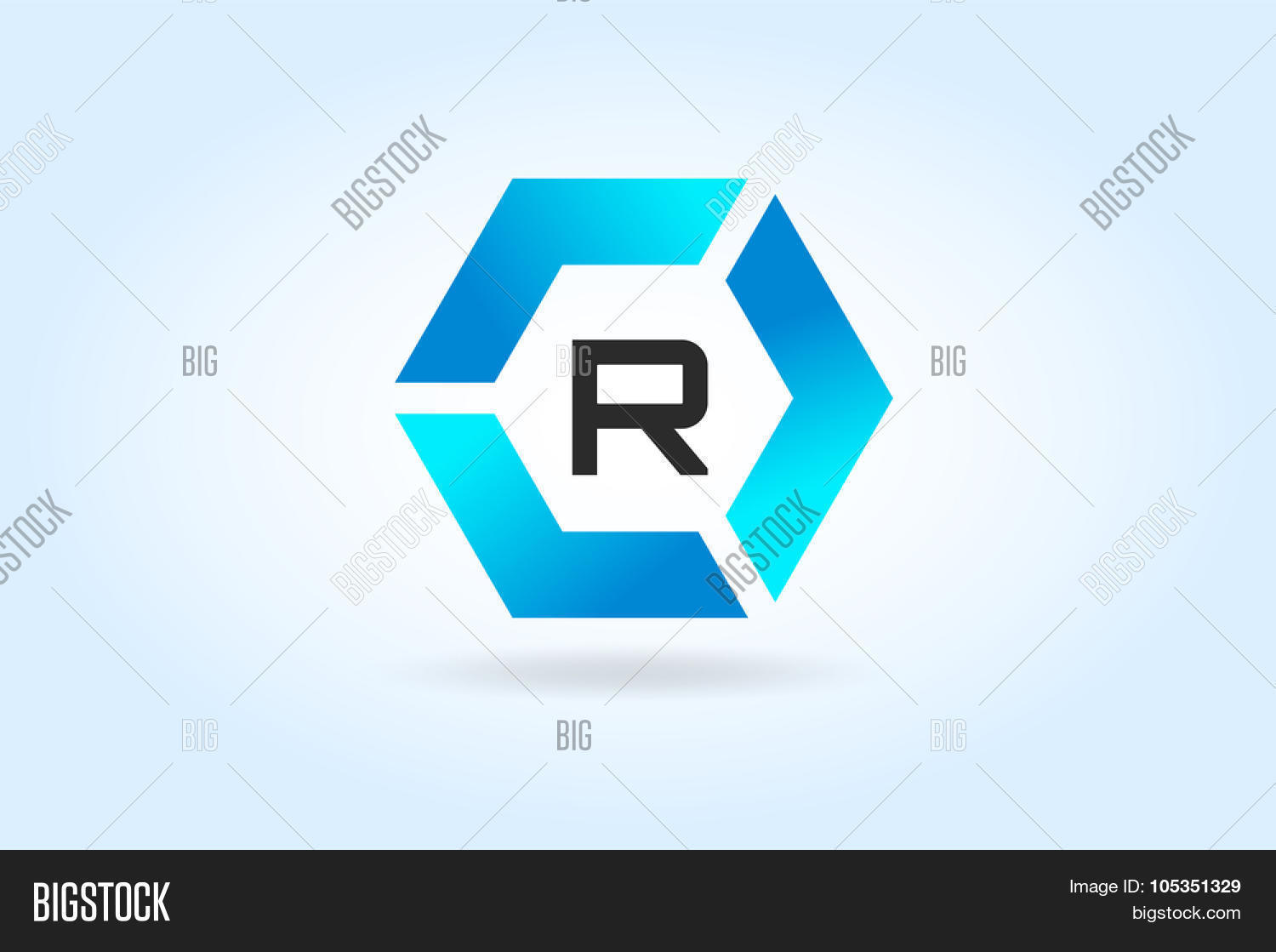 R letter vector. R logo icon template. R symbol silhouette. R isolated ...