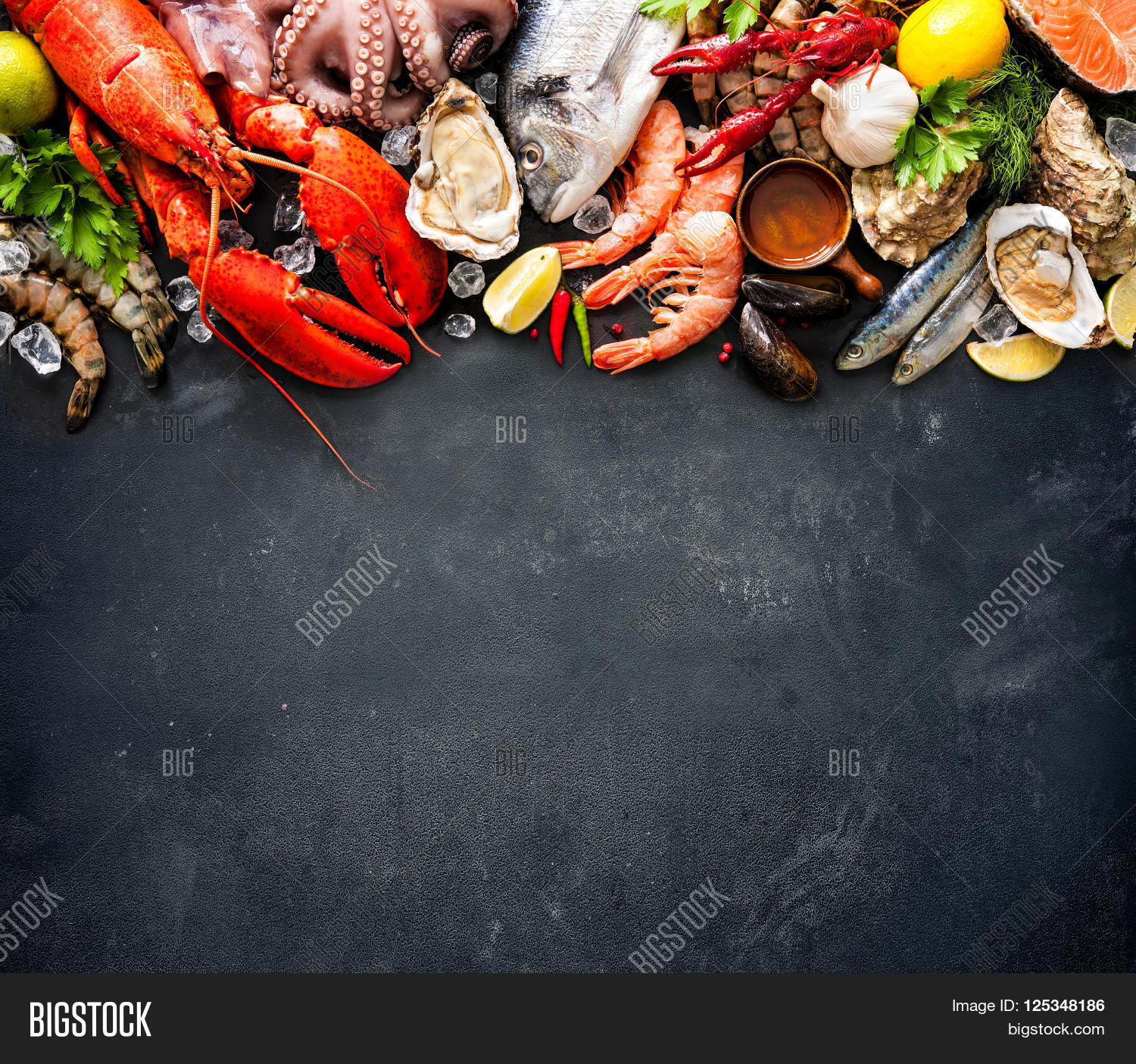 Shellfish Plate Crustacean Seafood Image & Photo | Bigstock