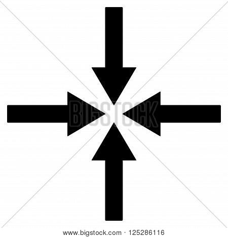 Impact Arrows vector icon. Impact Arrows icon symbol. Impact Arrows ...
