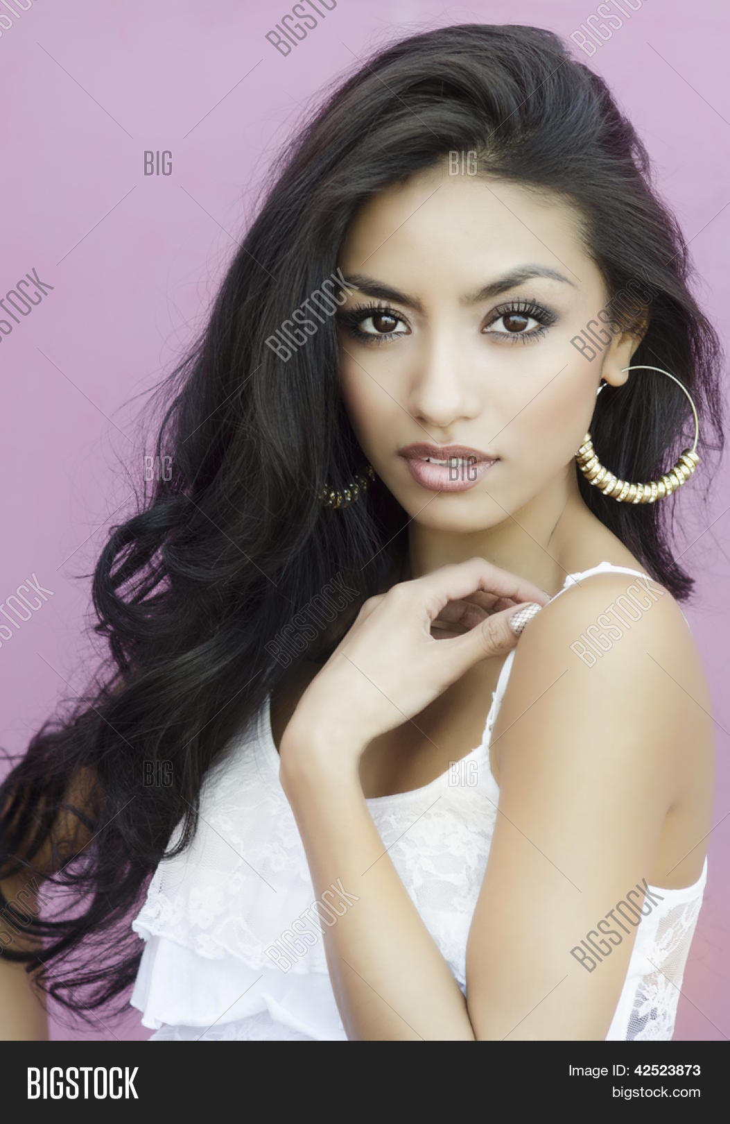 Beautiful Exotic Young Woman Image & Photo | Bigstock