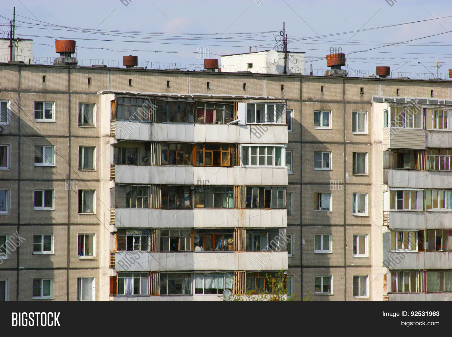 Houses in the slums of Moscow Stock Photo & Stock Images | Bigstock