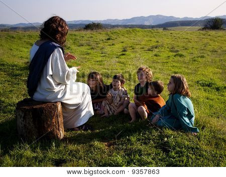 Jesus teaching children Stock Photo & Stock Images | Bigstock