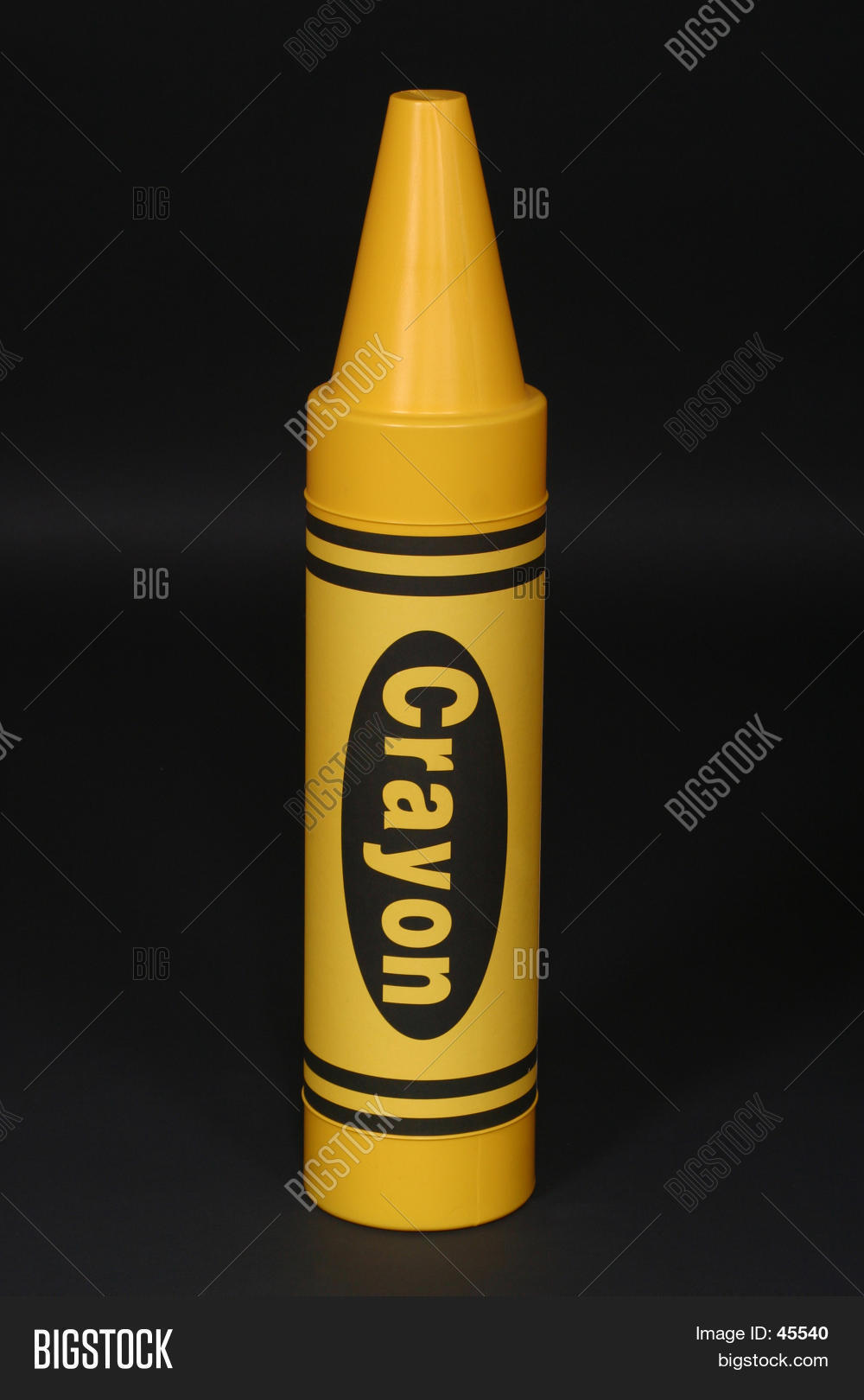 Big Yellow Crayon Image & Photo | Bigstock