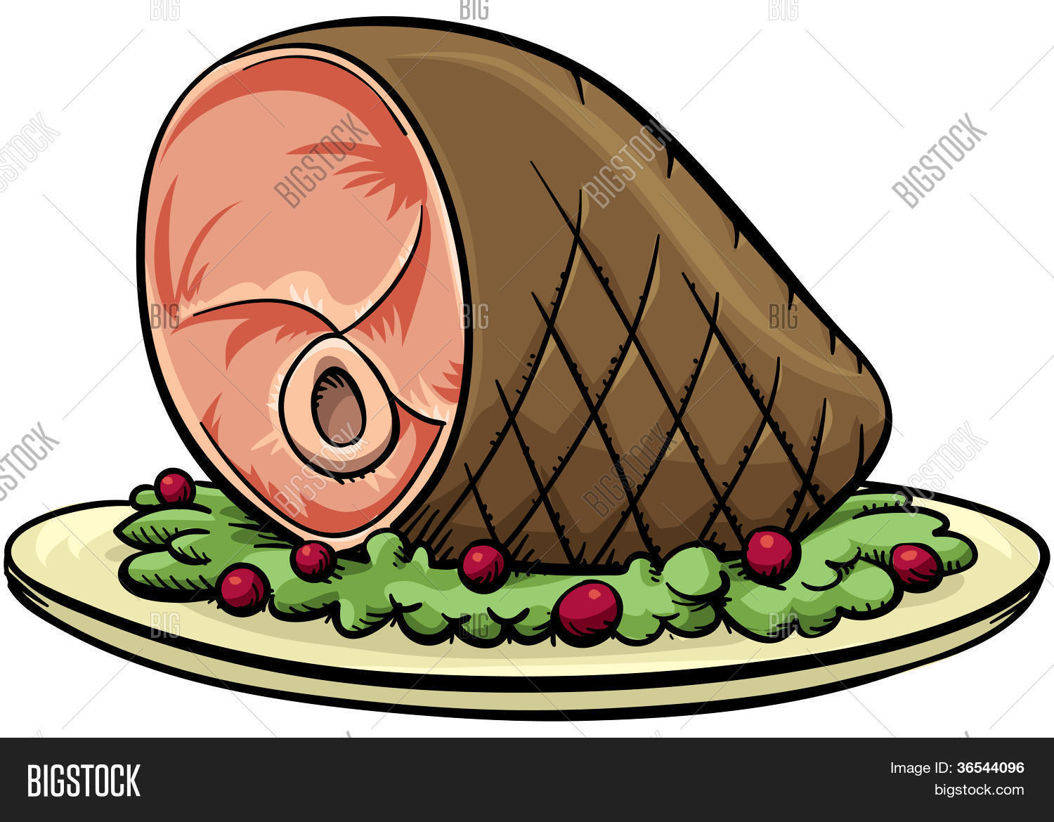 Cartoon Ham Stock Photo & Stock Images | Bigstock